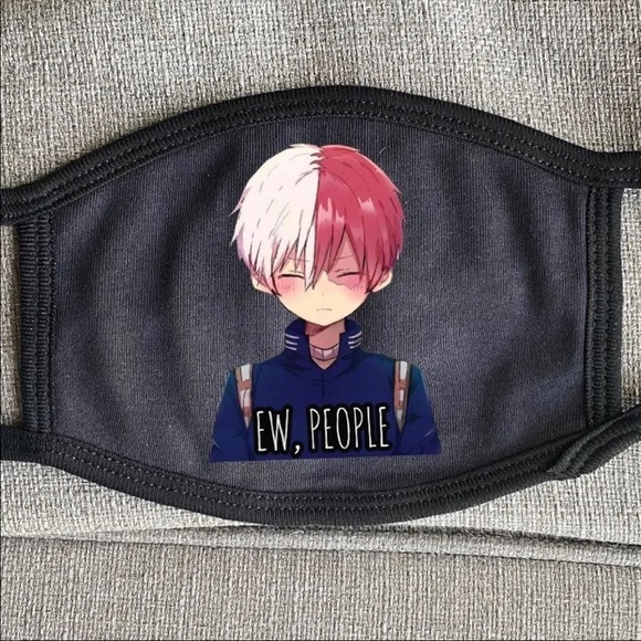 Hand Crafted | Accessories | Ew People My Hero Academia Shoto Face Mask ...